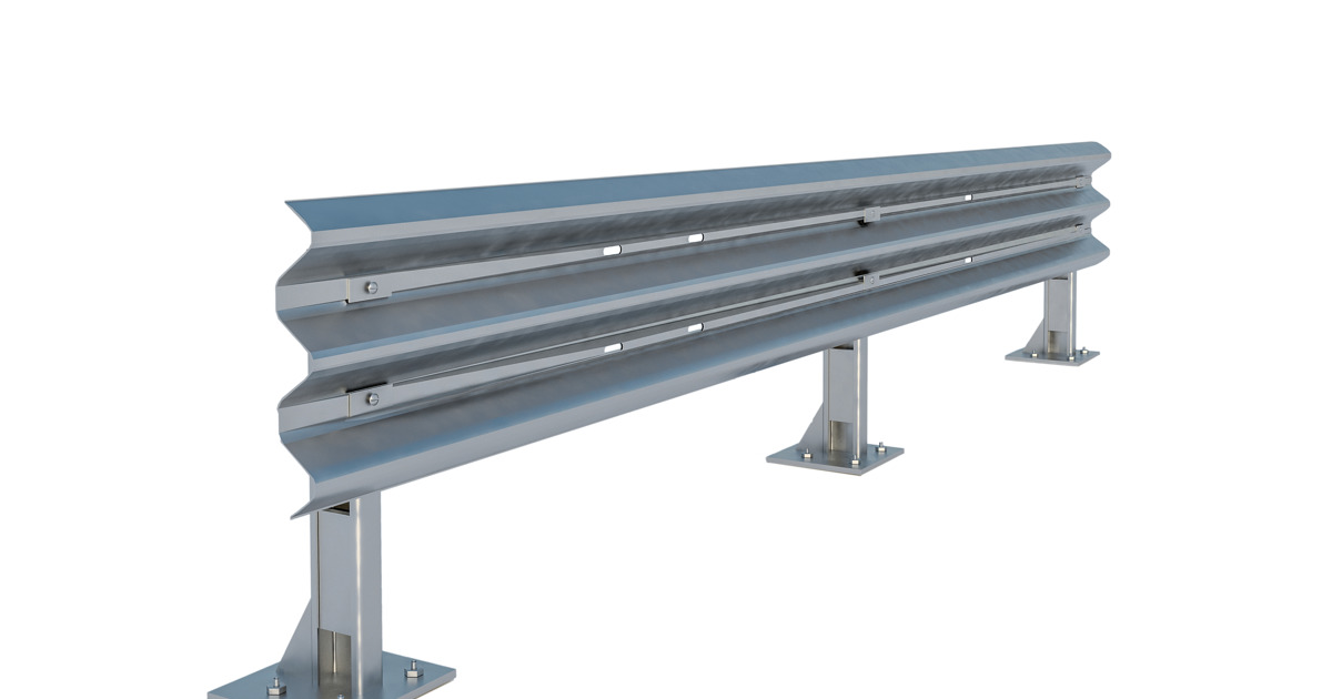 Barriera stradale classe H2 bordo ponte a muretto certificata